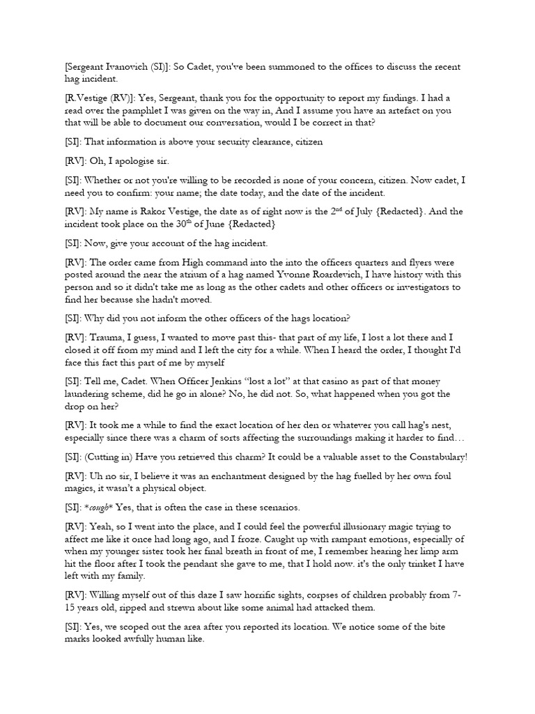 Full Interrogation | PDF