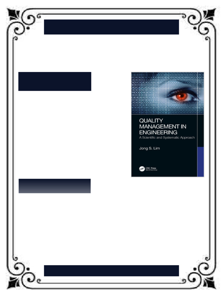 Quality Management in Engineering-A Scientific and Systematic Approach ...