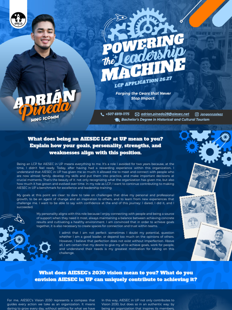 UP - Adrian - Pineda - APPForm - Adrián | PDF | Leadership | Motivation