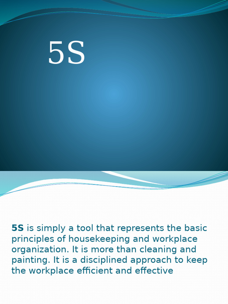 5' S, PPE & Work Permits | PDF | Personal Protective Equipment | Workplace