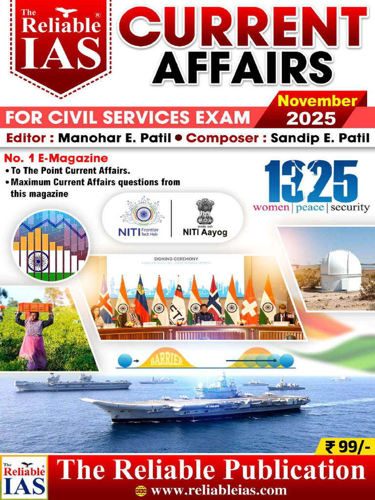 IAS Current Affairs Magazine - November 2025 | PDF