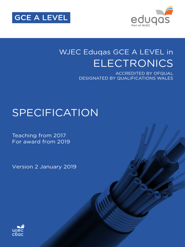 A Level-Electronics-Spec - 2017 WJEC | PDF | Logic Gate | Amplifier