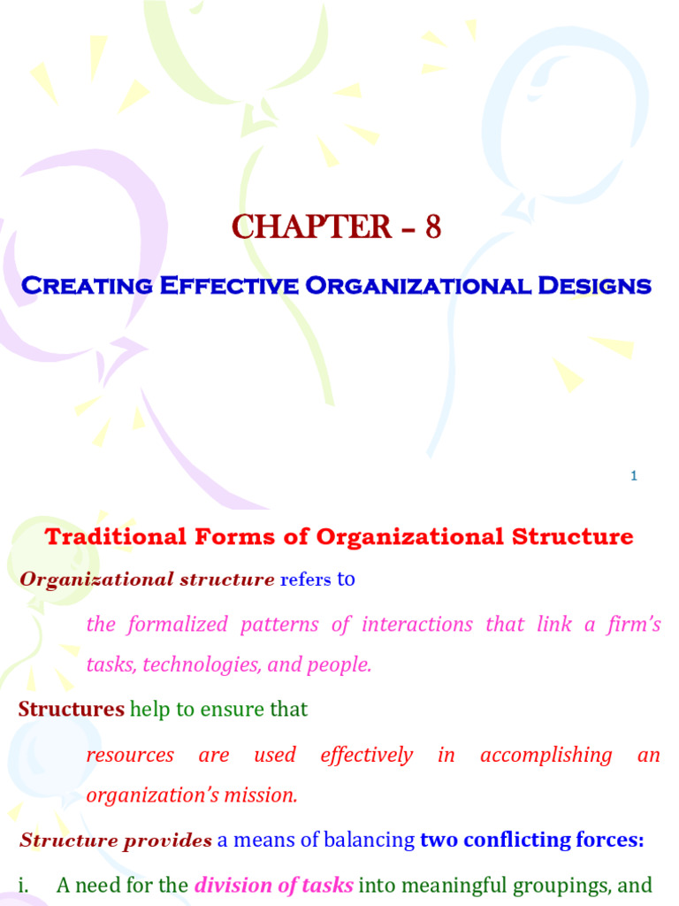 Effective Organizational Structures Explained | PDF | Organizational ...