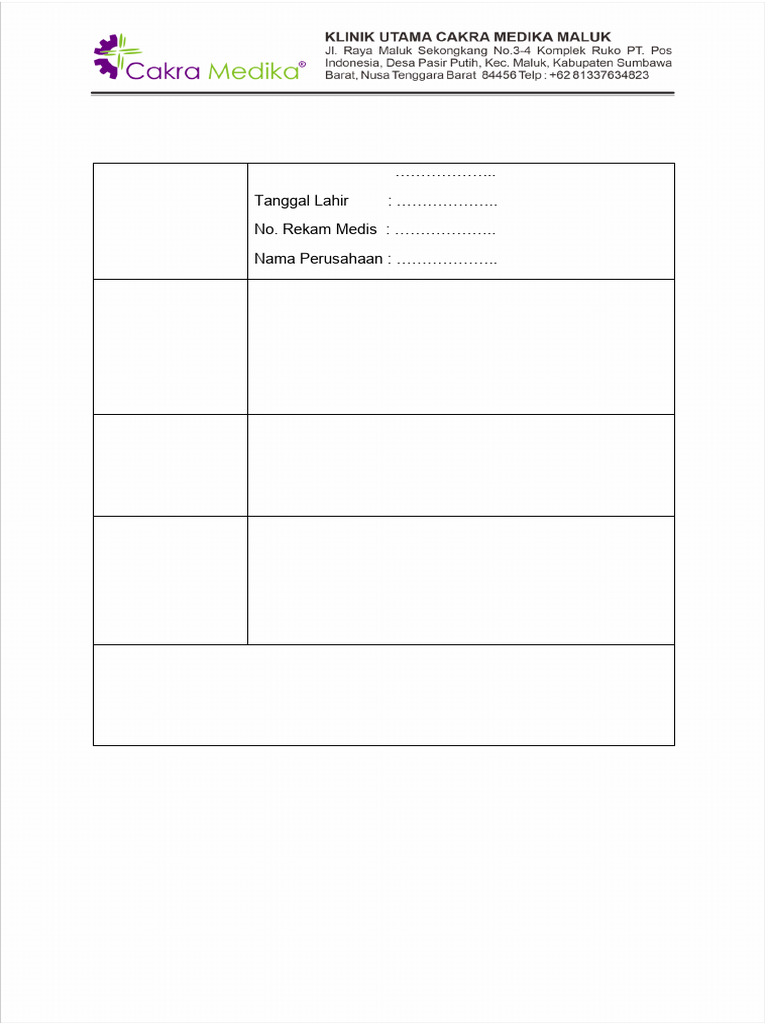 Formulir SBAR untuk Rekam Medis Pasien | PDF