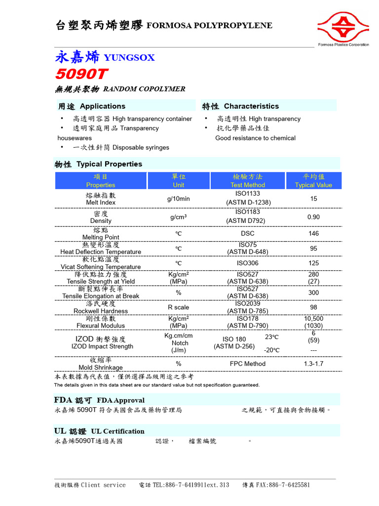 PP 5090T Formosa | PDF