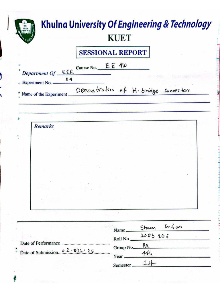 H Bridge Exp 4 | PDF