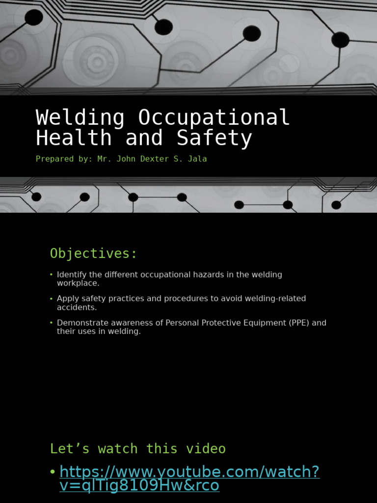 Welding Safety Hazards and PPE Guide | PDF | Personal Protective ...