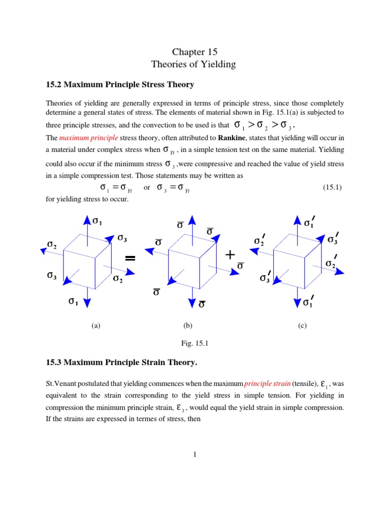 Theory of Yielding | PDF | Yield (Engineering) | Deformation (Engineering)