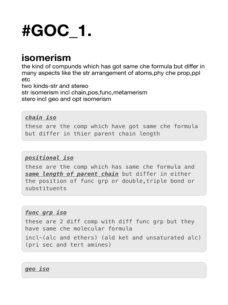 Understanding Isomerism Types | PDF
