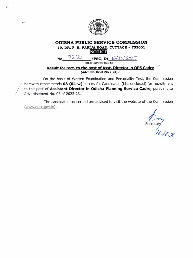 ADPS Result | PDF