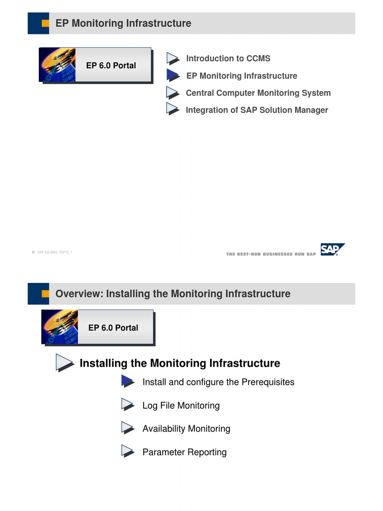 SAP EP Monitoring | PDF | Microsoft Windows | Web Server