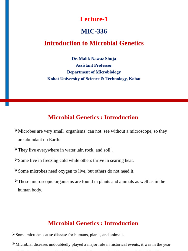 Microbial Genetics Pdf Nucleotides Dna