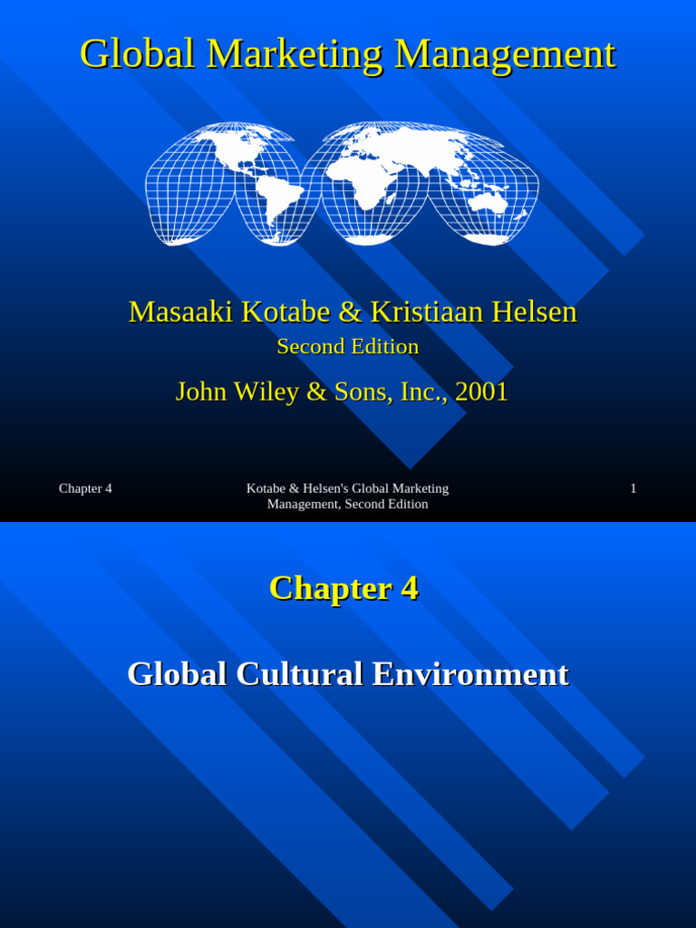 Global Cultural Environment in Marketing | PDF | Marketing | Negotiation