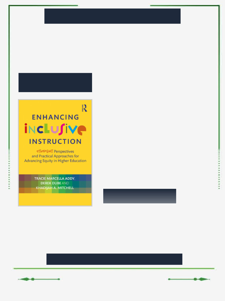 Enhancing Inclusive Instruction: Student Perspectives and Practical ...