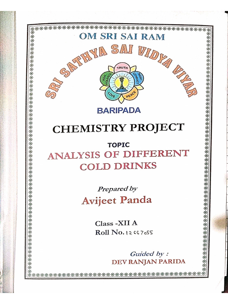 Comparative Study and Quantitative Analysis of Different Cold Drinks | PDF