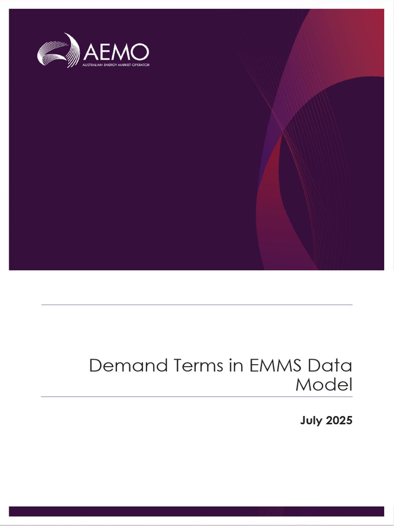 Demand Definitions in EMMS Model | PDF | Power Supply | Electric Power