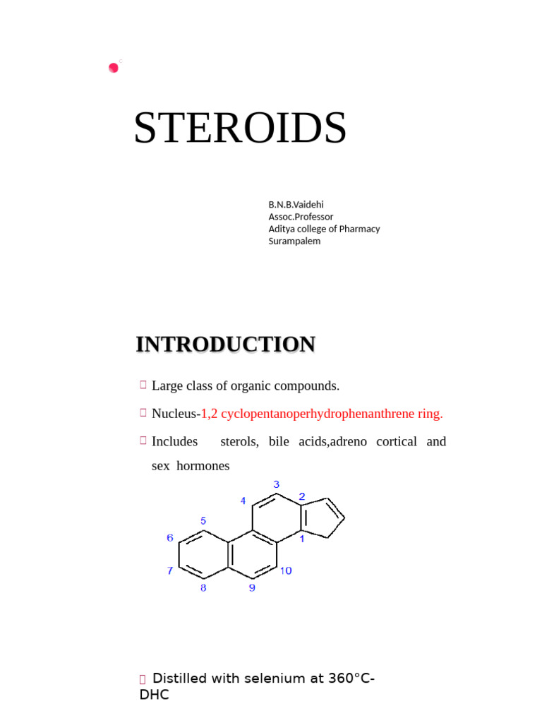 Steroids | PDF | Steroid | Organic Chemistry