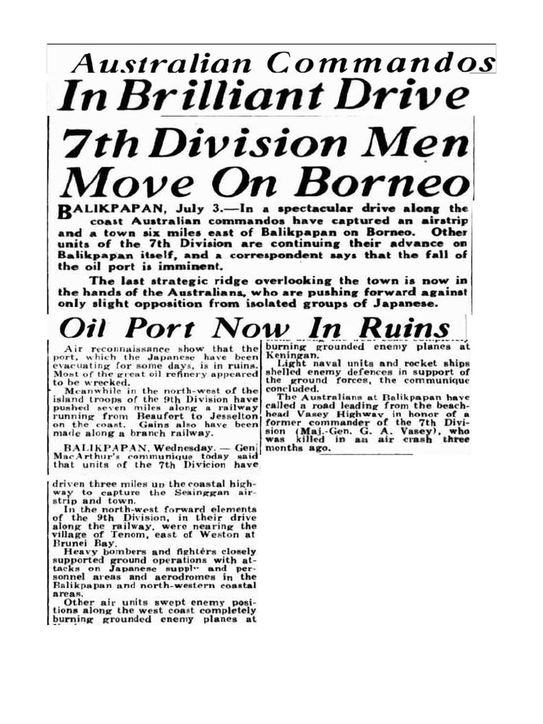 Australian Commandos | PDF | Military Of The Empire Of Japan | Conflicts