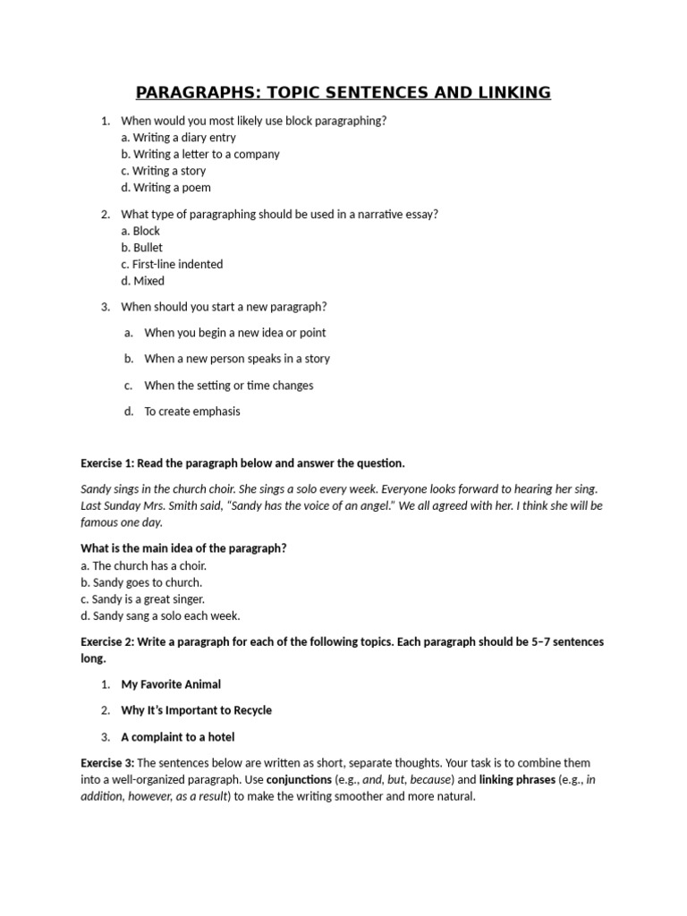 English Form 2 Paragraphs and Formal Informal | PDF | Paragraph