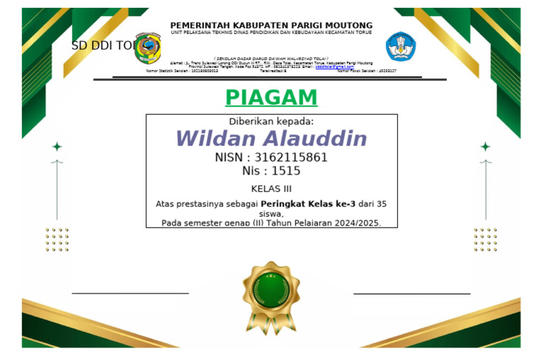 Contoh Piagam | PDF