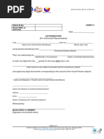 DSWD Authorization Form for Seniors | PDF