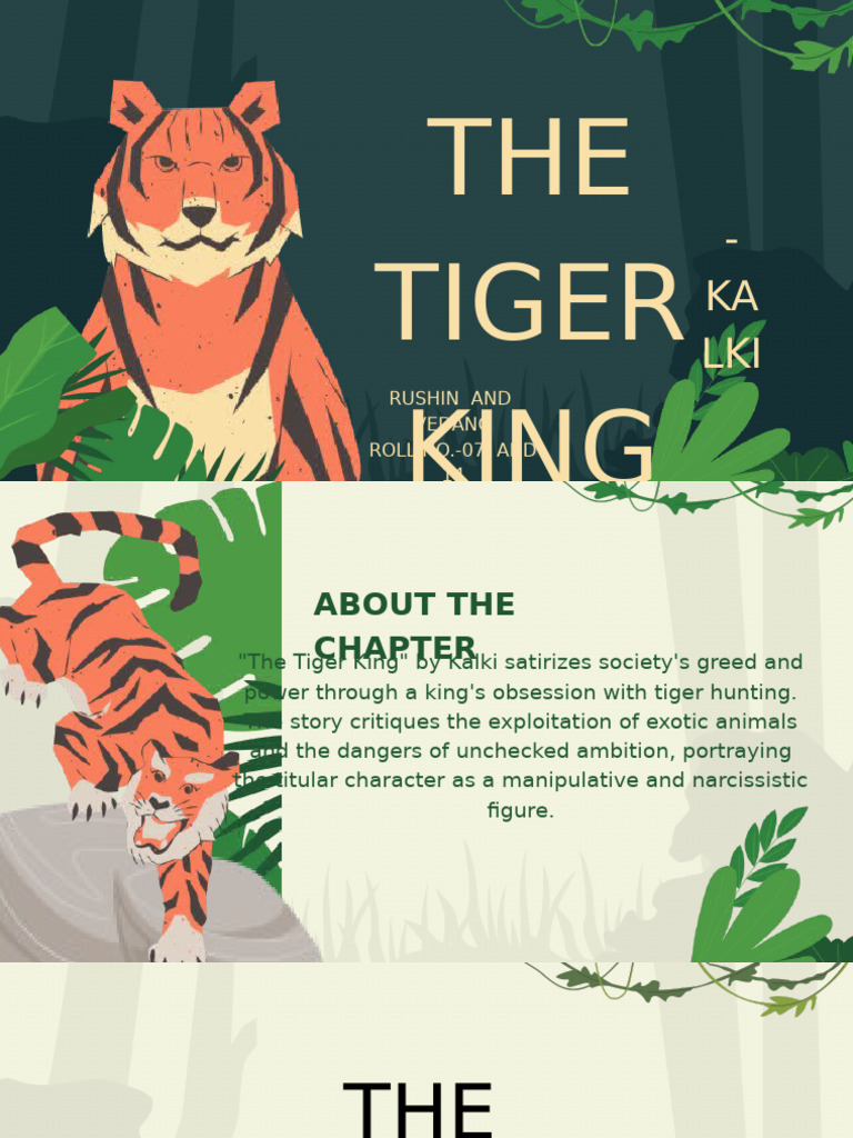 2 Orange Green Tiger King Presentation | PDF | Psychology