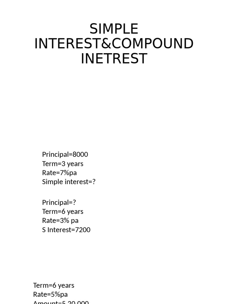 3 Simple Interest&Compound Inetrest Pyq Models | PDF | Interest ...