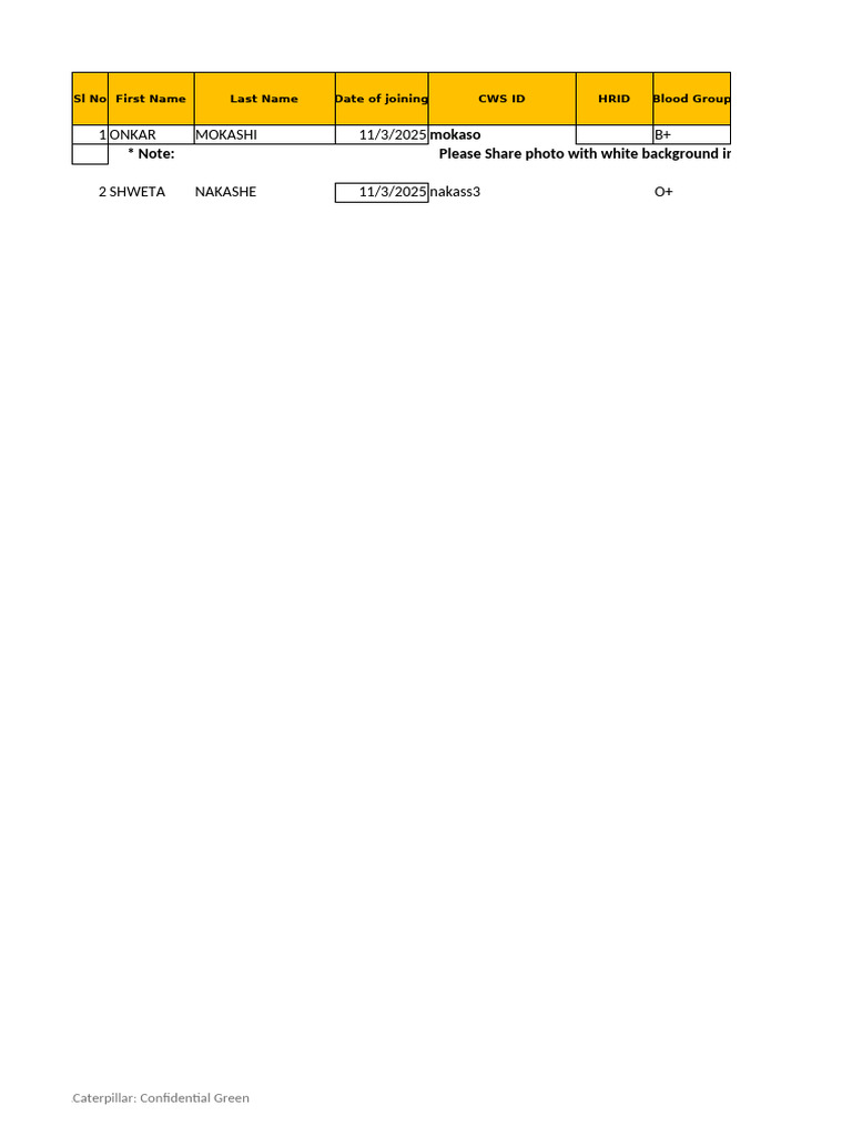 Copy of Global Facilities - New ID Card Template - Bangalore | PDF