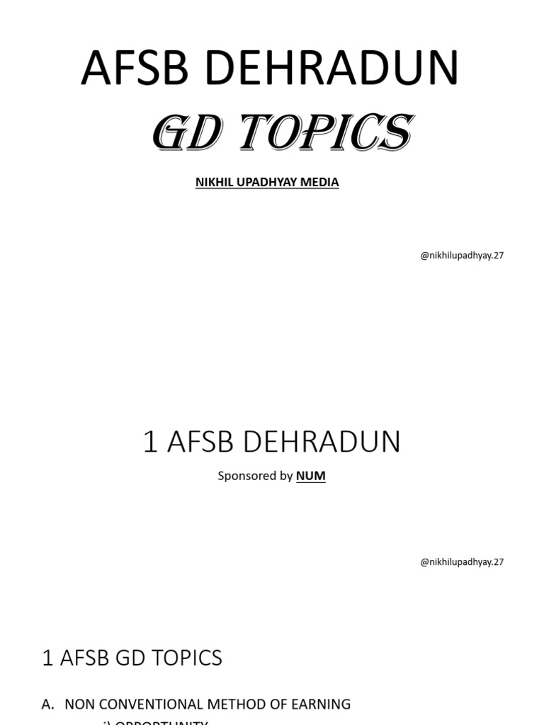 1 Afsb Dehradun GD | PDF