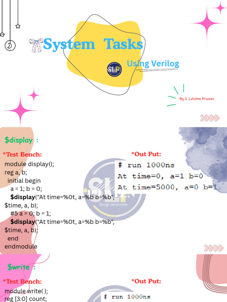System Task in Verilog - SV | PDF