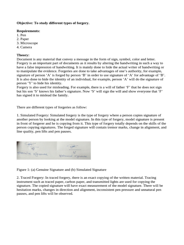 Practical Forgery | PDF | Signature | Forgery