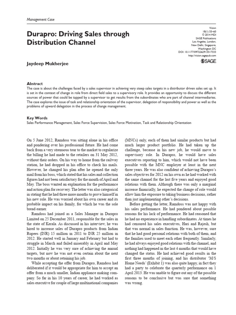 Driving Sales Through Distribution Channel | PDF | Retail | Brand
