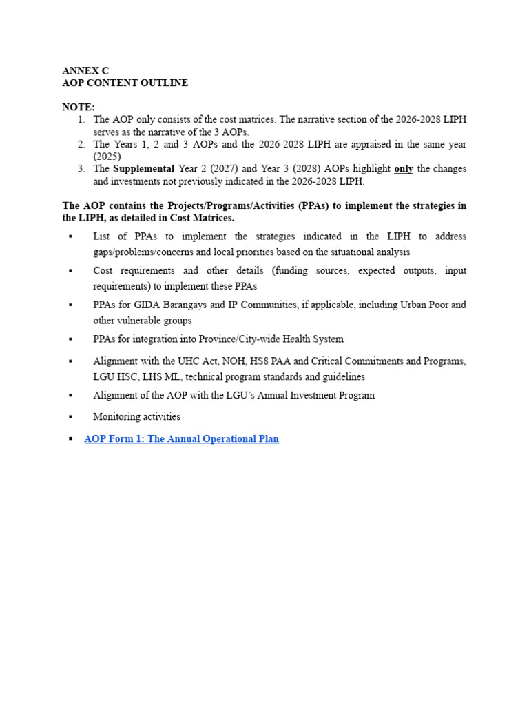 2026-2028 AOP Content Outline | PDF