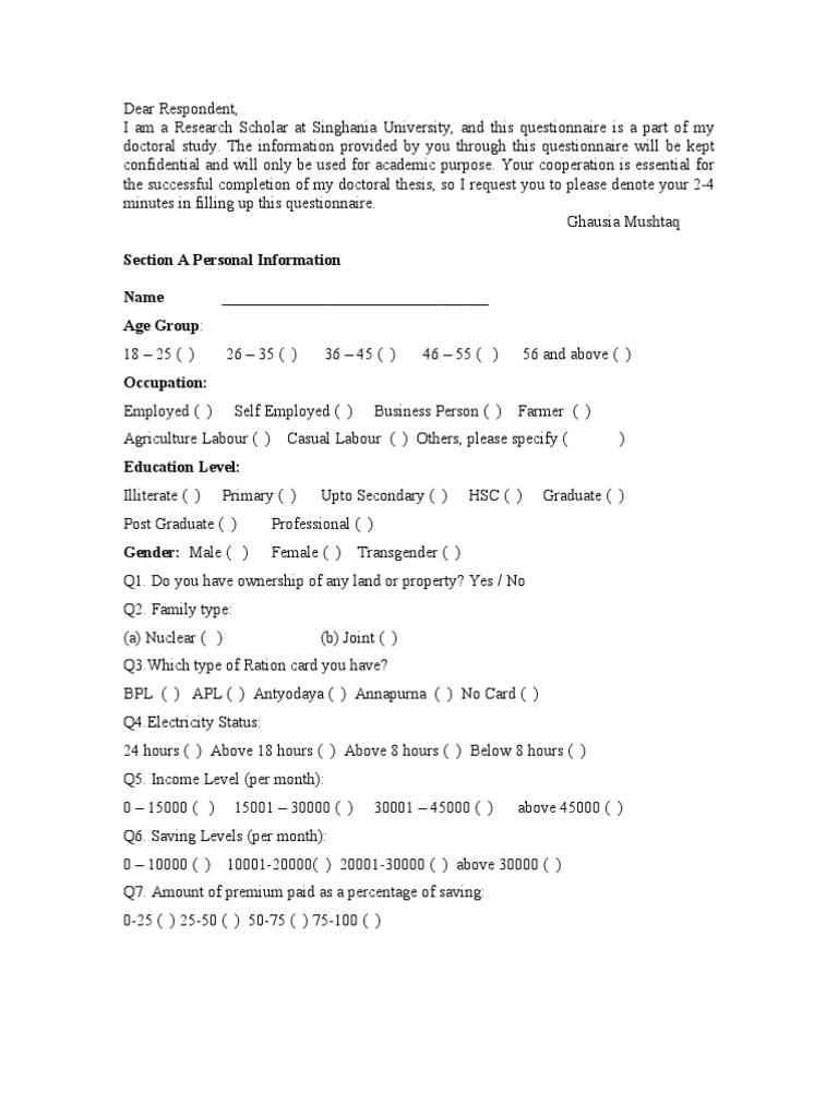 Dear Respondent | PDF | Life Insurance | Insurance