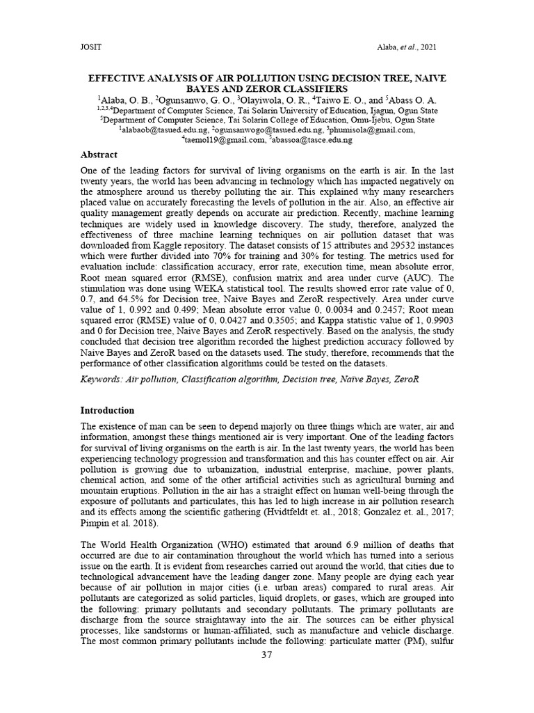 Pages+39-52 | PDF | Receiver Operating Characteristic | Air Pollution