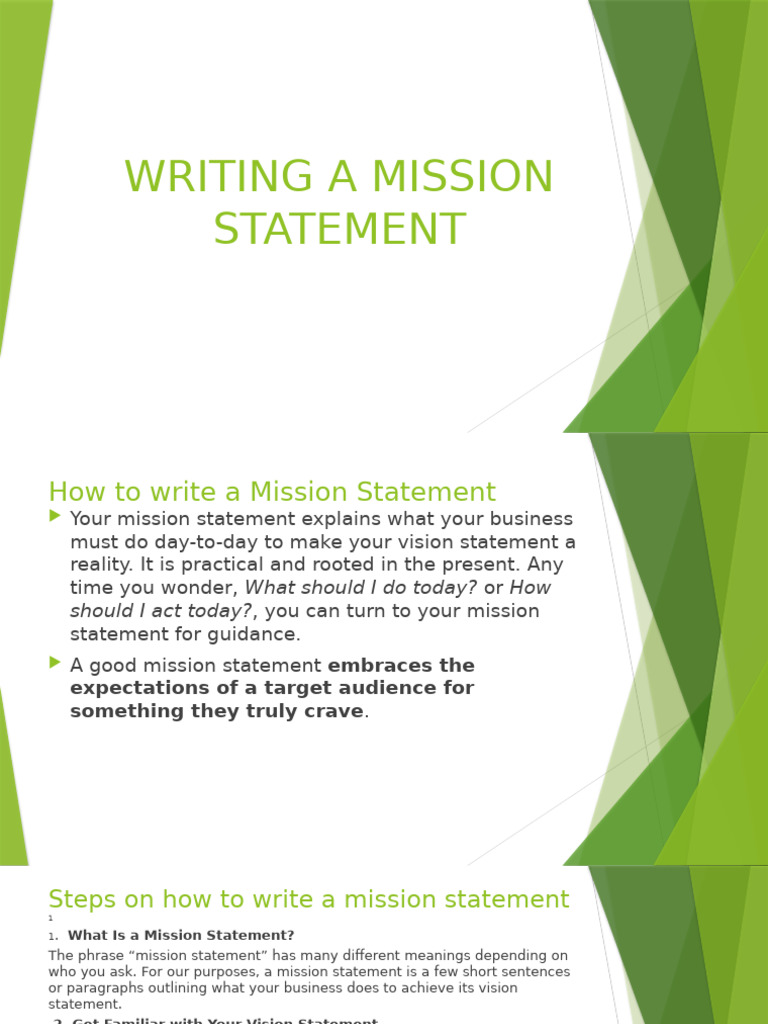 How to Write an Effective Mission Statement | PDF | Vocational Education