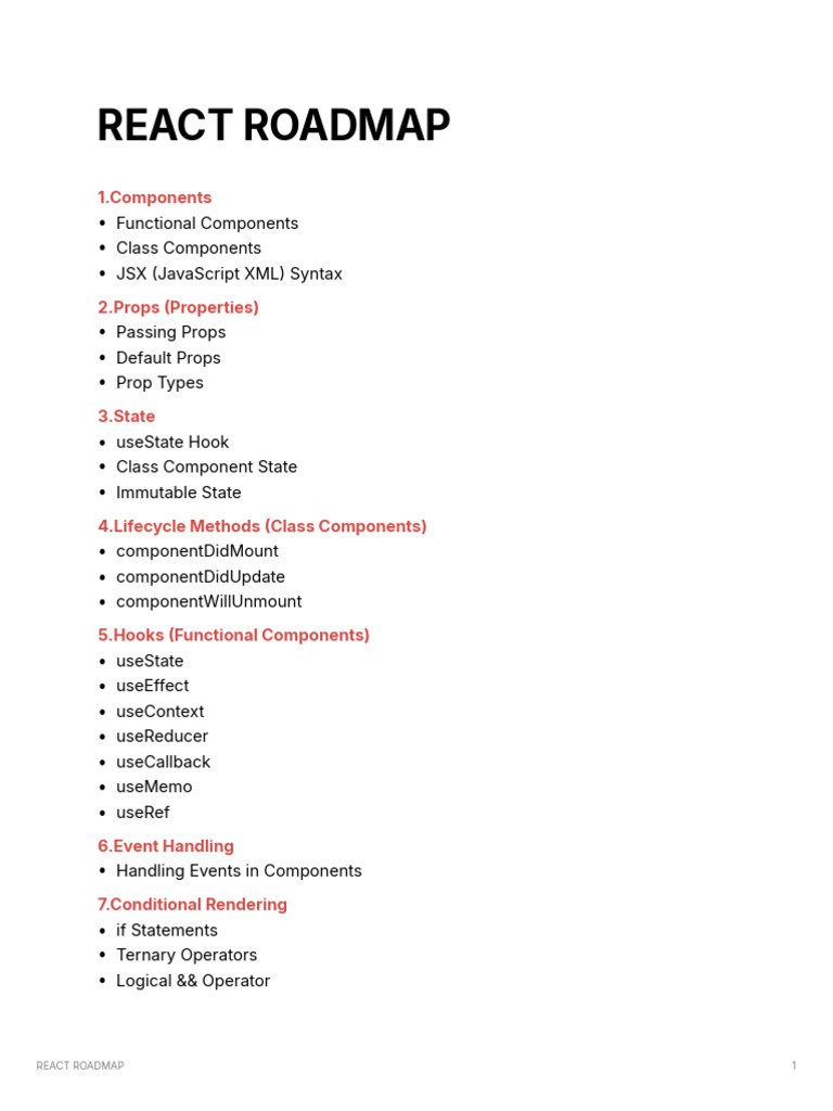 React Roadmap | PDF