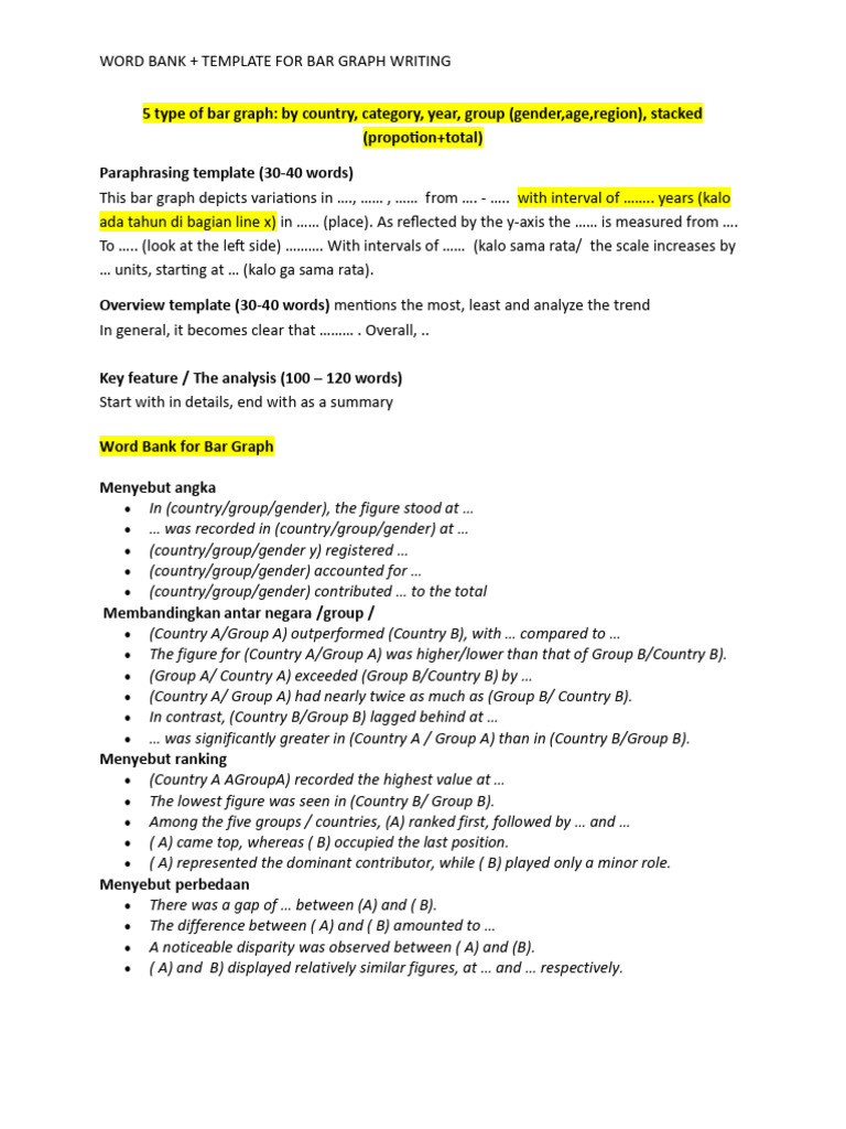 Writing Academic Bar Graph | PDF