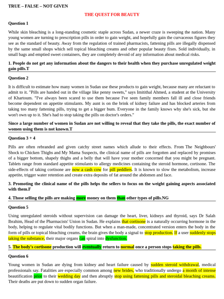 UNIT 8 - EXTRA READING - FACTS ASSUMPTION | PDF | Combined Oral Contraceptive Pill | Pharmacology