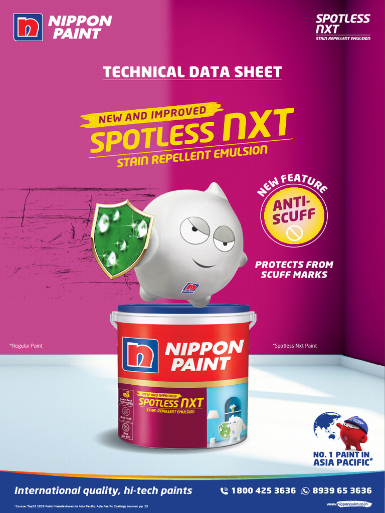 Spotless NXT TDS NEW | PDF | Paint | Materials