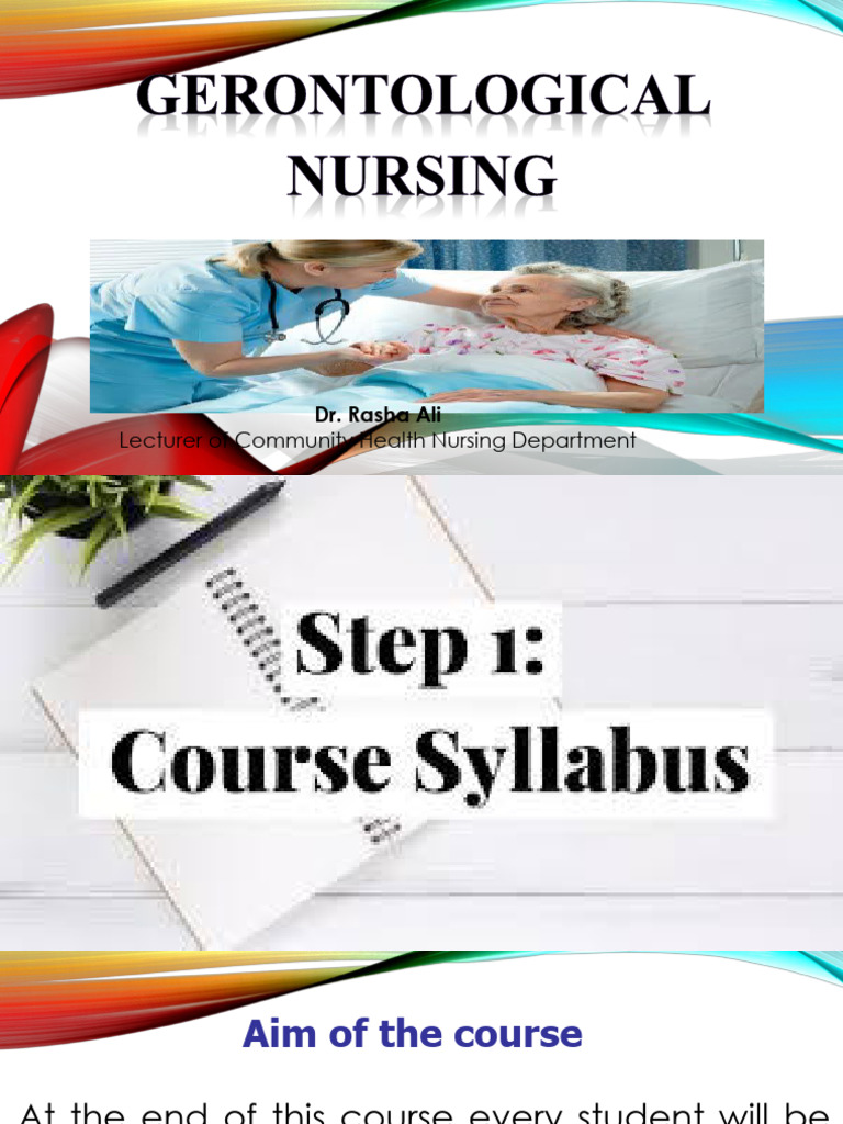 Gerontological Nursing Course Overview | PDF | Ageing | Geriatrics