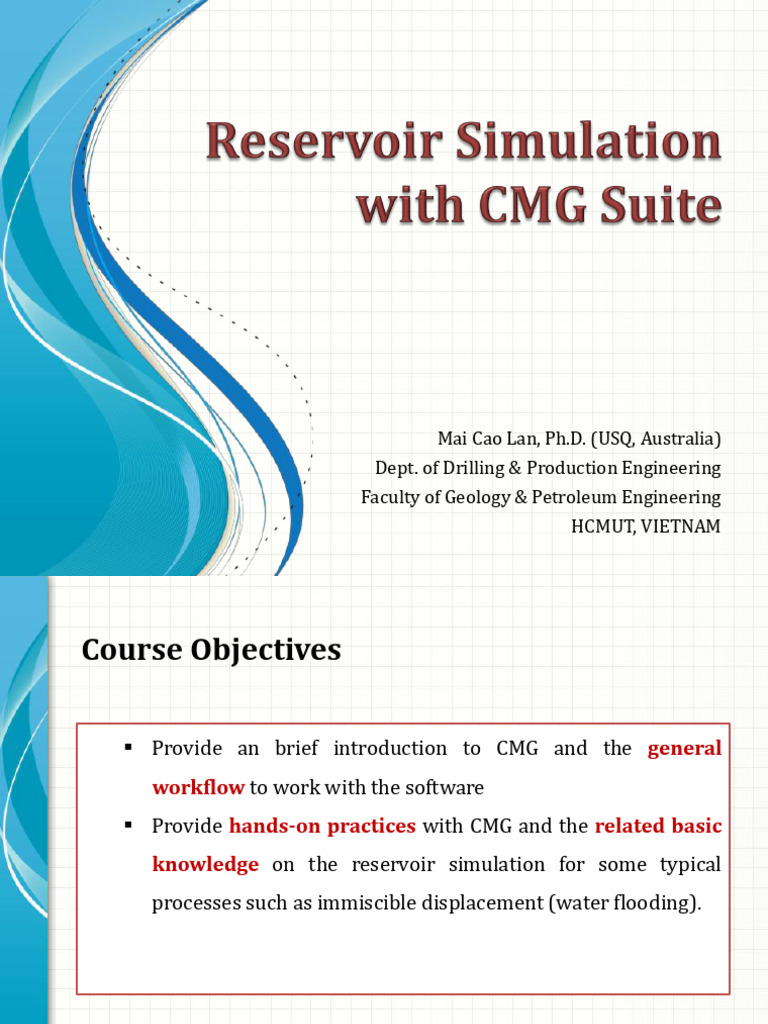 Reservoir Simulation With CMG Suite | PDF | Petroleum Reservoir ...