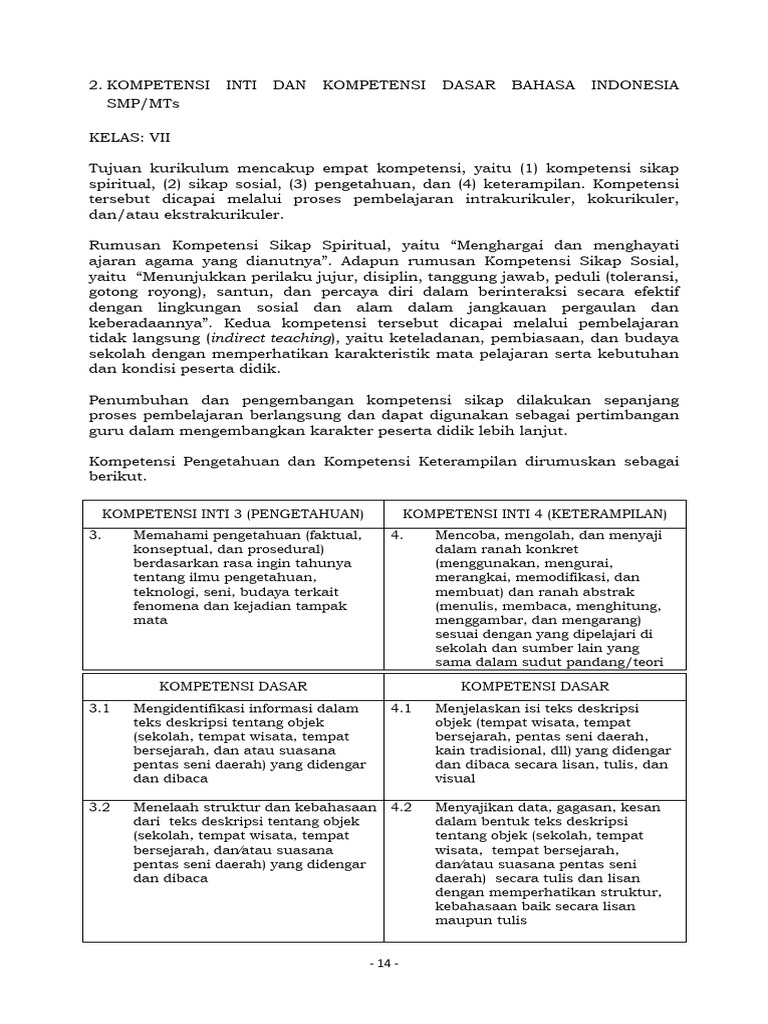 2. Ki-kd b.indo Smp | PDF