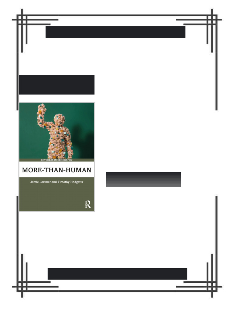 More-than-Human 1st Edition Jamie Lorimer Kindle & PDF Formats | PDF ...
