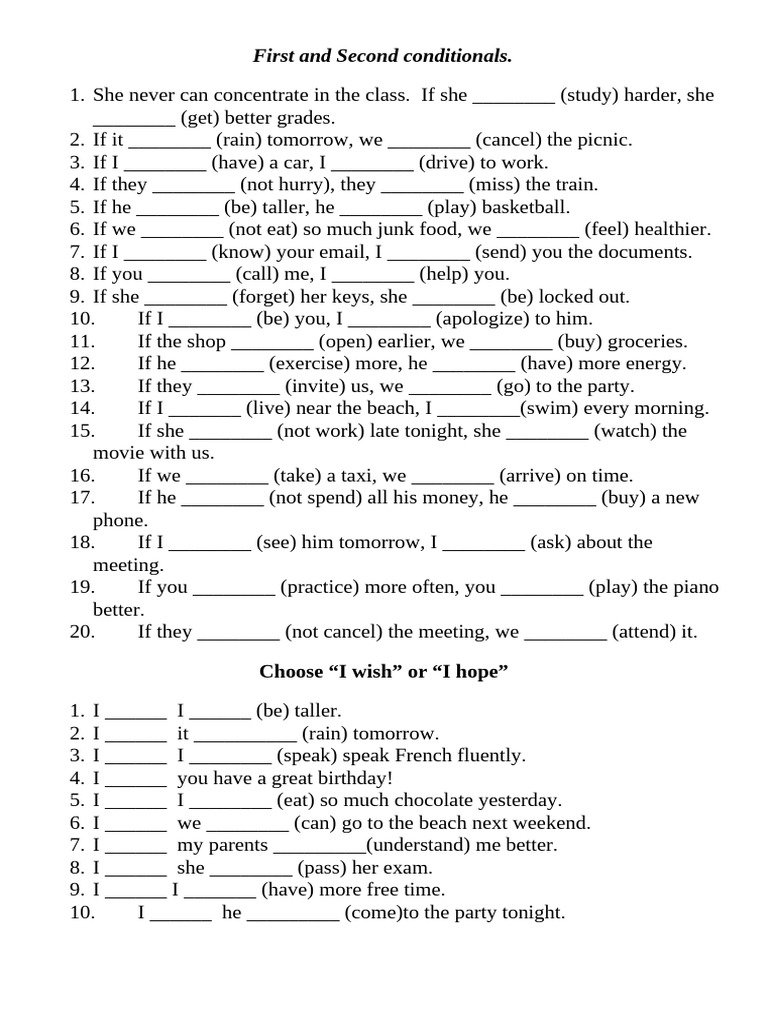 1:2 Conditionals | PDF