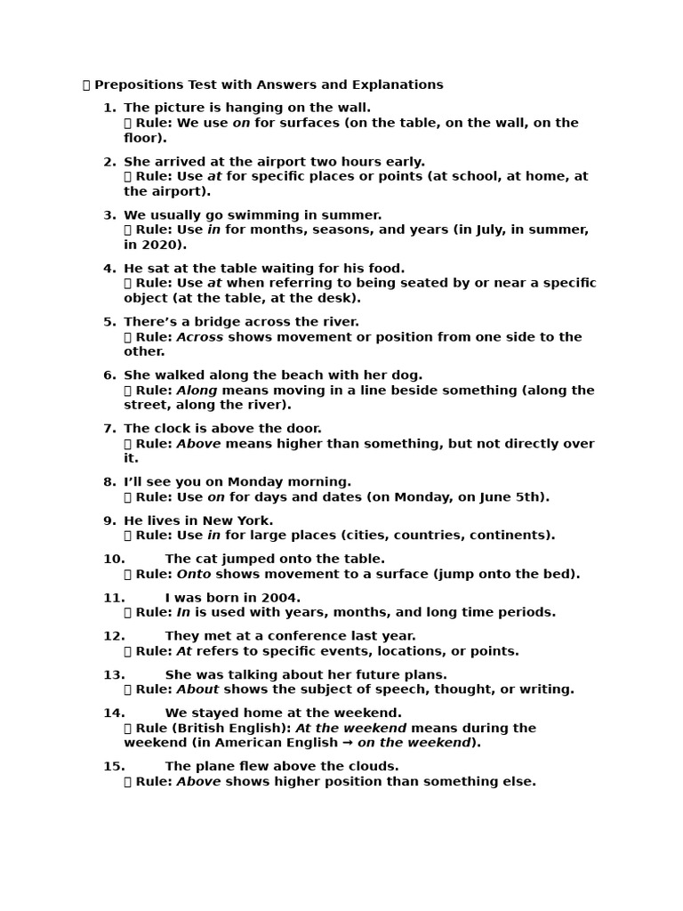 Preposition in Class | PDF | Chess | Chess Theory