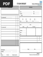 CT Scan Request Form Template | PDF | Ct Scan | Patient