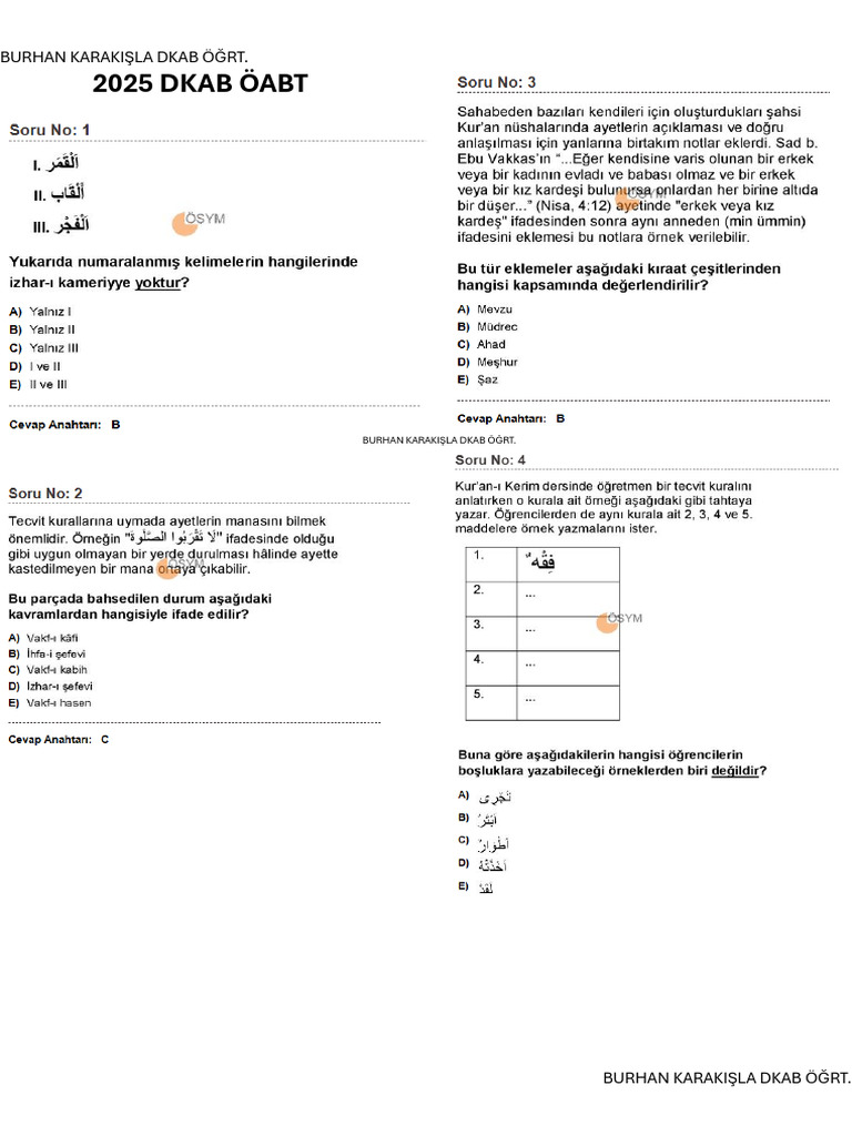 2025 Dkab Öabt | PDF