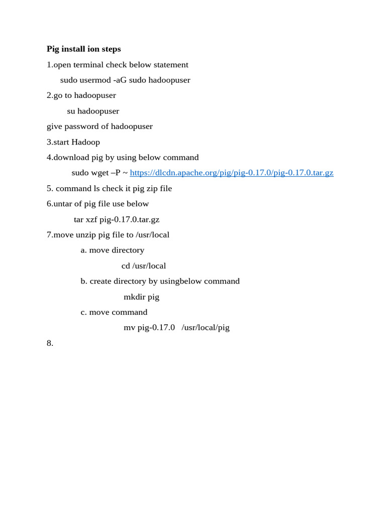 Pig Install Ion Steps | PDF