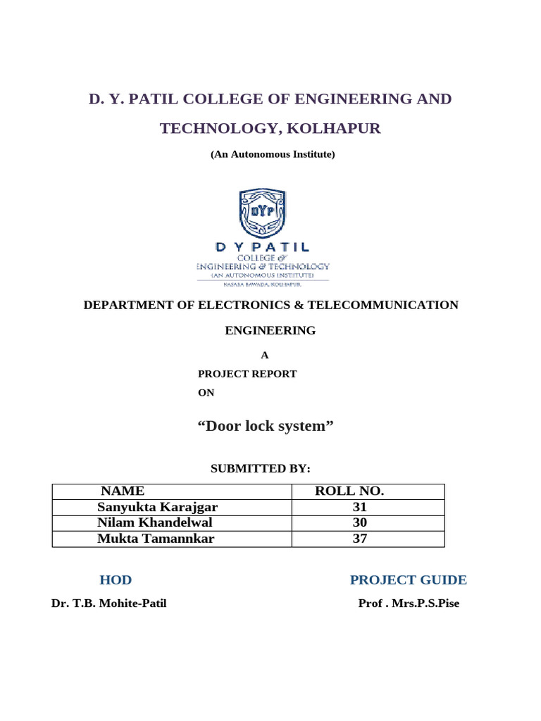 MPMC Project Reportfinal | PDF | Access Control | Computer Program